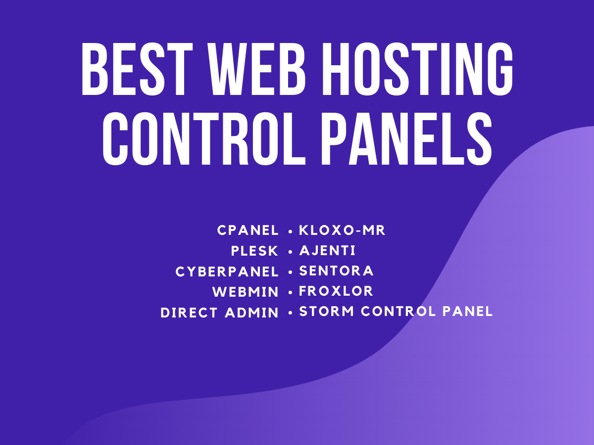 Top 10 Best Web Hosting Control Panels - Virtual Machine and VPS Tutorials