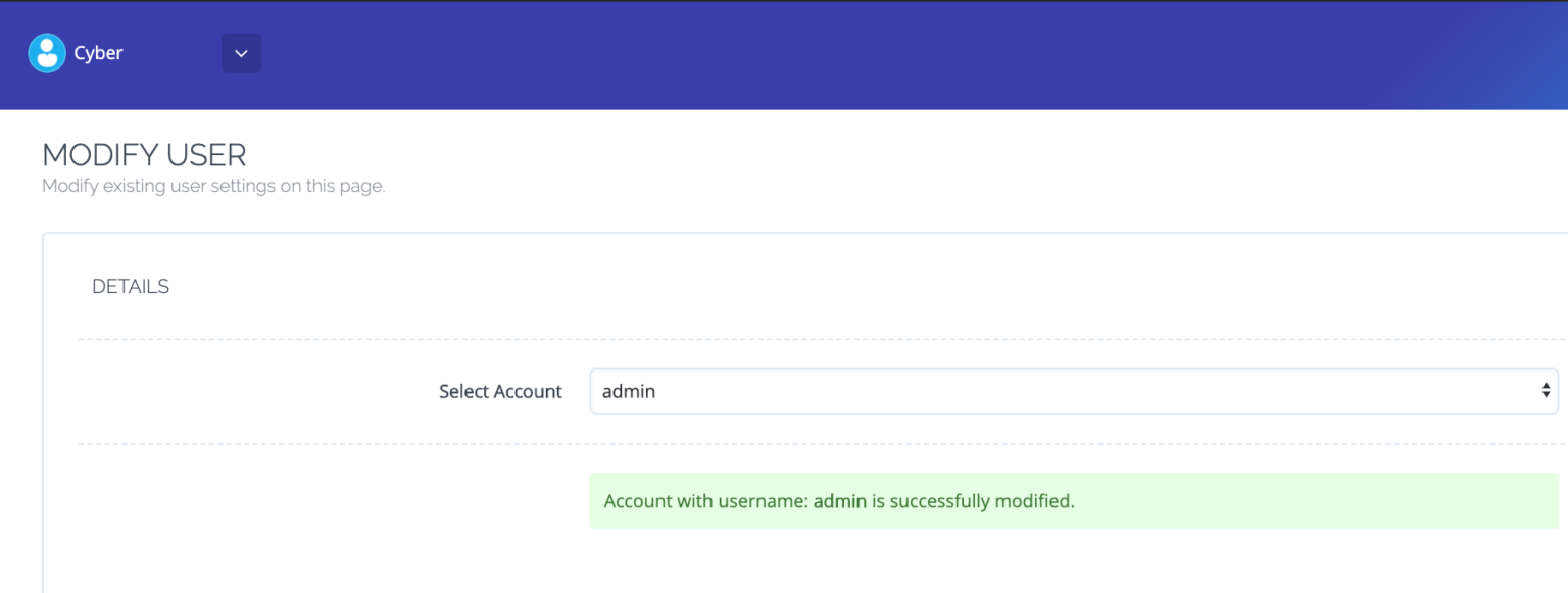 CyberPanel - Change/Reset Admin Password - Virtual Machine and VPS Tutorials
